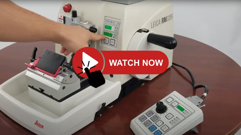 VIDEO: Leica RM2255 Microtomes - Enable and disable step function ...